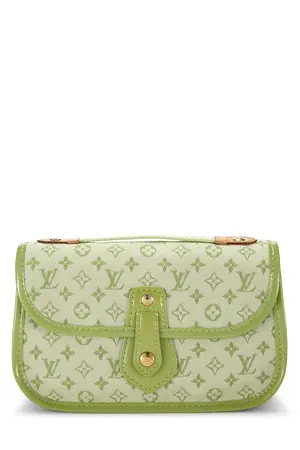 LOUIS VUITTON Monogram Mini Lin Trousse Mary Kate - Green