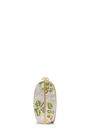 Judith Leiber Multicolor Crystal Floral Minaudière
