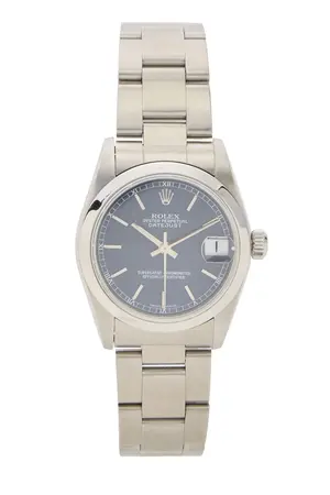 Rolex Black Dial Datejust 78240 - Blue