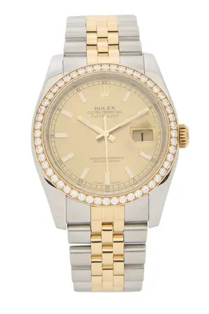 Rolex Datejust Diamond Bezel 116243 - Gold