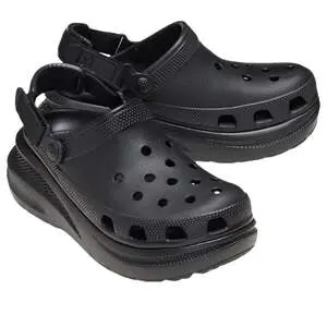 CROCS New Crush Dynamic Puff Classic Clogs - Black