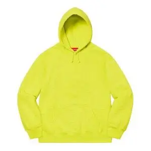 Supreme Embossed Logos Hooded Sweatshirt - Yellow