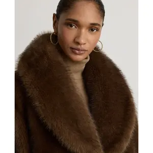 Ralph Lauren Faux-fur Shawl-collar Coat