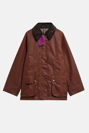 Barbour X Paul Smith Giacca Beauf Wax - Marrone