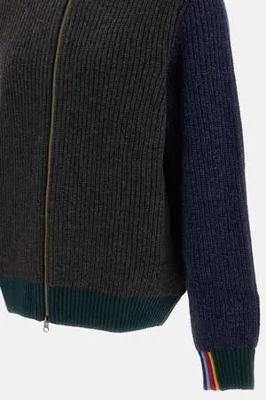 Barbour X Paul Smith Maglione Con Zip - Brown