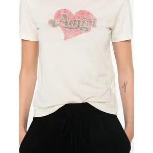 Amiri Neutrals Tops T-shirts & Jerseys - Cream