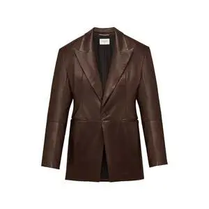 Saint Laurent Jackets Leather Jackets - Brown