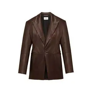 Saint Laurent Jackets Leather Jackets - Brown