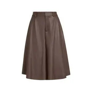 Brunello Cucinelli Shorts Leather & Faux Leather Shorts - Brown