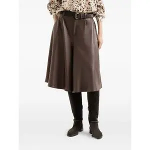 Brunello Cucinelli Shorts Leather & Faux Leather Shorts