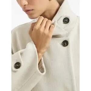 Brunello Cucinelli Neutrals Coats Single Breasted Coats