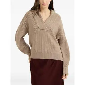 Brunello Cucinelli Neutrals Knitwear Jumpers - Cream