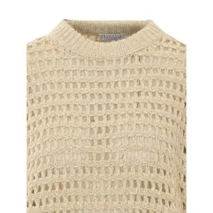 Brunello Cucinelli Neutrals Knitwear Jumpers - Cream