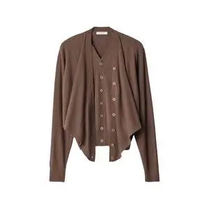 LEMAIRE Tops Cardigans - Brown