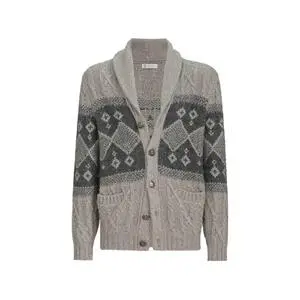 Brunello Cucinelli Grey Sweaters & Knitwear Cardigans - Gray
