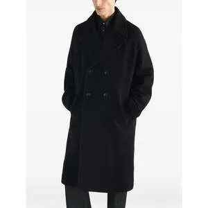 LEMAIRE Coats Single Breasted Coats - Black