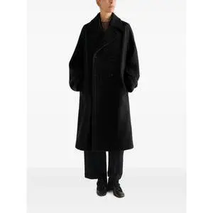 LEMAIRE Coats Single Breasted Coats - Black