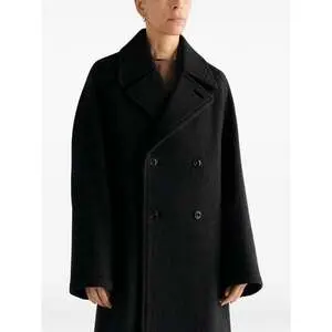 LEMAIRE Coats Single Breasted Coats - Black