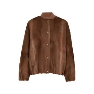 Brunello Cucinelli Jackets Faux Fur & Shearling Jackets - Brown