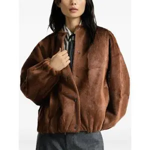 Brunello Cucinelli Jackets Faux Fur & Shearling Jackets - Brown