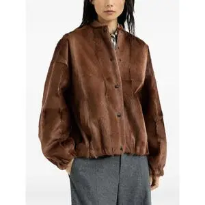 Brunello Cucinelli Jackets Faux Fur & Shearling Jackets - Brown