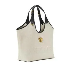 Versace Neutrals Tote Bags - Cream