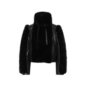 ROTATE BY BIRGER CHRISTENSEN Jackets Faux Fur & Shearling Jackets - Black