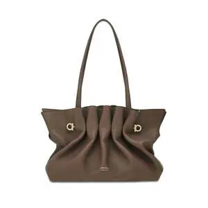 FERRAGAMO Grey Shoulder Bags - Gray