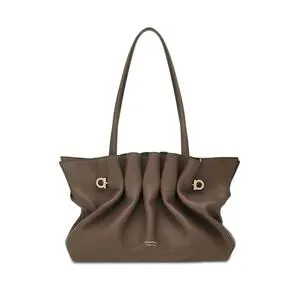 FERRAGAMO Grey Shoulder Bags - Gray