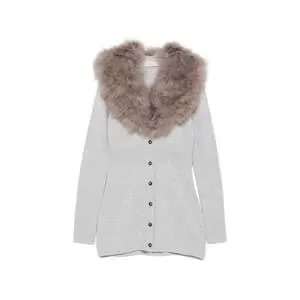 Blumarine Grey Knitwear Cardigans - Gray