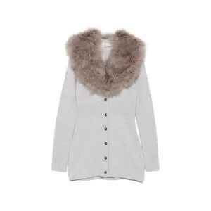 Blumarine Blumarine Grey Knitwear - Cardigans Women Gray