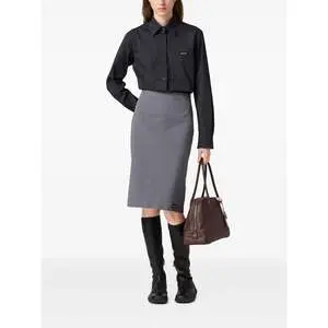 Miu Miu Grey Skirts Pencil Skirts