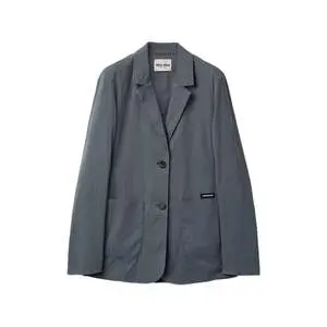 Miu Miu Grey Jackets Blazers - Gray