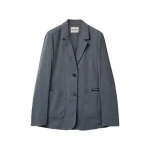 Miu Miu Grey Jackets Blazers - Gray