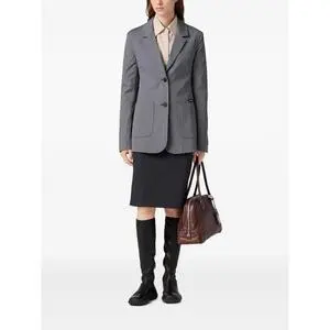 Miu Miu Grey Jackets Blazers - Gray