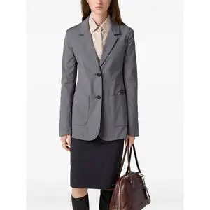 Miu Miu Grey Jackets Blazers - Gray