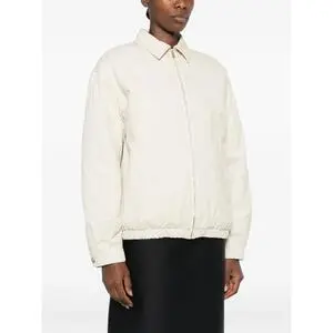 Miu Miu Neutrals Jackets Bomber Jackets - Cream