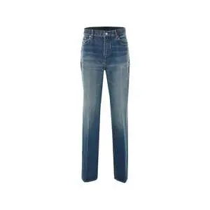 Alaïa Denim Bootcut Jeans - Blue