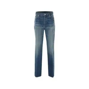 Alaïa Denim Bootcut Jeans - Blue