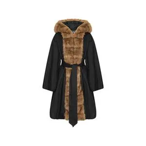 ROTATE BY BIRGER CHRISTENSEN Coats Faux Fur Coats - Black