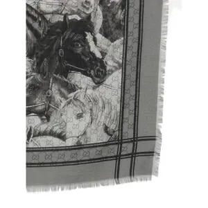 Gucci Grey Scarves - Gray