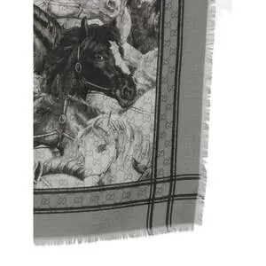 Gucci Grey Scarves - Gray