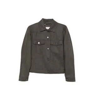 Max Mara Grey Coats Single Breasted Coats - Gray