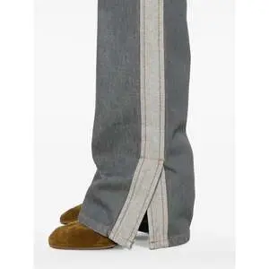 Sportmax Grey Denim Straight-leg Jeans