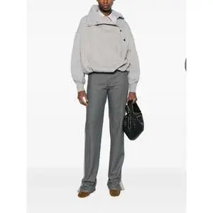 Sportmax Grey Denim Straight-leg Jeans