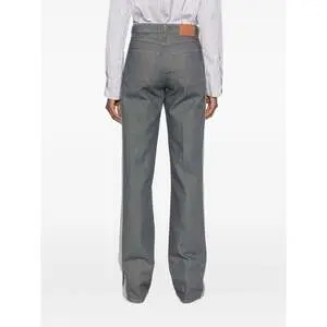 Sportmax Grey Denim Straight-leg Jeans