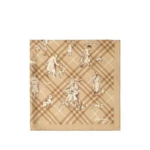 Burberry Neutrals Scarves - Cream
