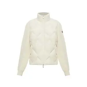 Moncler Neutrals Jackets Puffer Jackets - Cream