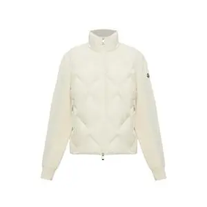 Moncler Neutrals Jackets Puffer Jackets - Cream