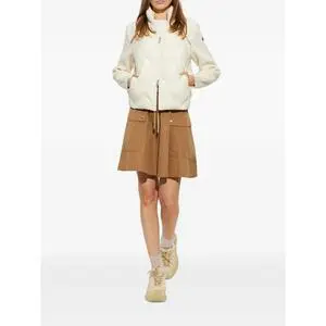 Moncler Neutrals Jackets Puffer Jackets - Cream